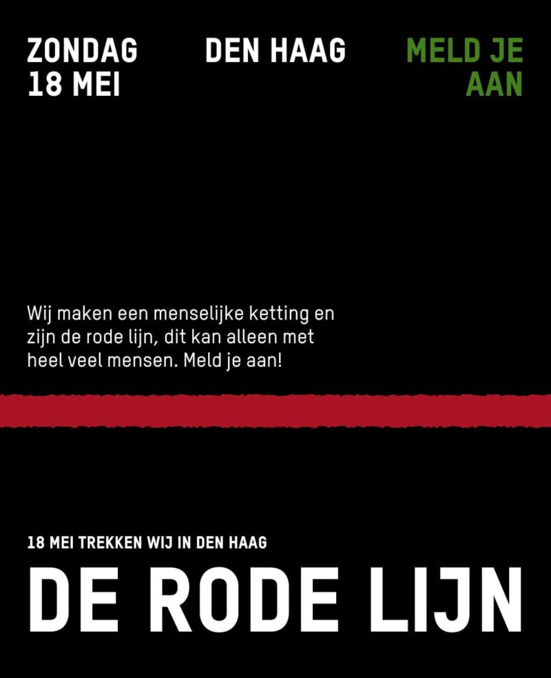 Zondag 18 mei trekken we de rode lijn - Een Ander Joods Geluid